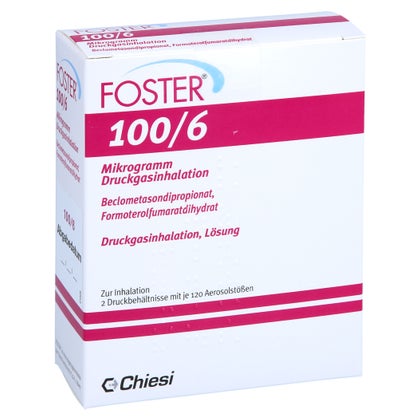 Foster 100/6 µg 120 Hub Dosieraerosol B 2 St mit E-Rezept kaufen ...
