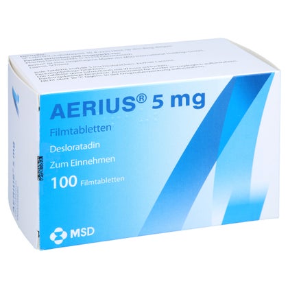Aerius 5 mg Filmtabletten 100 St mit E-Rezept kaufen | DocMorris