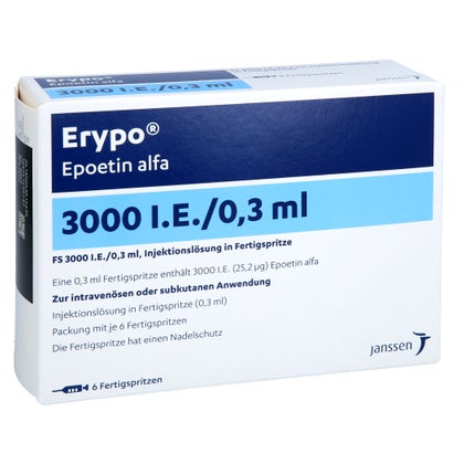 ERYPO FS 3.000 I.E./0,3 ml Fertigspritzen 6X0,3 ml mit E-Rezept kaufen ...