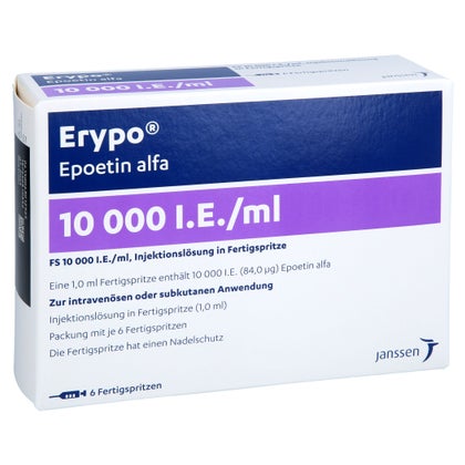 Erypo FS 10.000 I.E./ml Fertigspritzen 6X1 ml mit E-Rezept kaufen ...