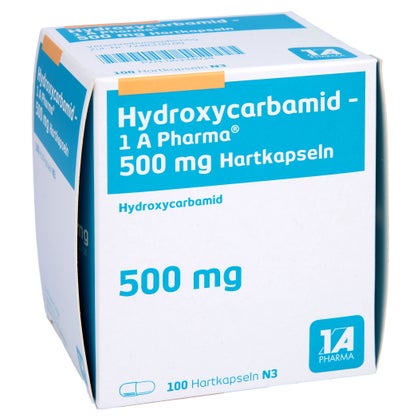 HYDROXYCARBAMID-1A Pharma 500 mg Hartkapseln 100 St mit E-Rezept kaufen ...