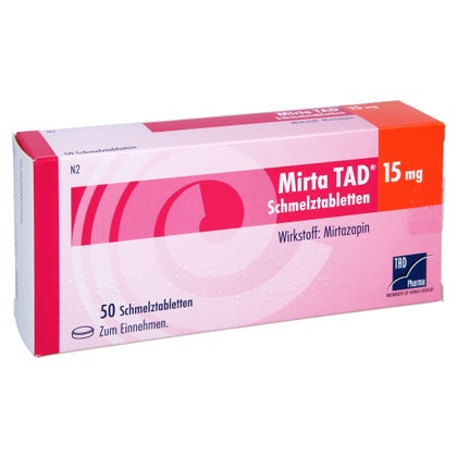Mirta TAD 15 mg Schmelztabletten 50 St mit E-Rezept kaufen | DocMorris