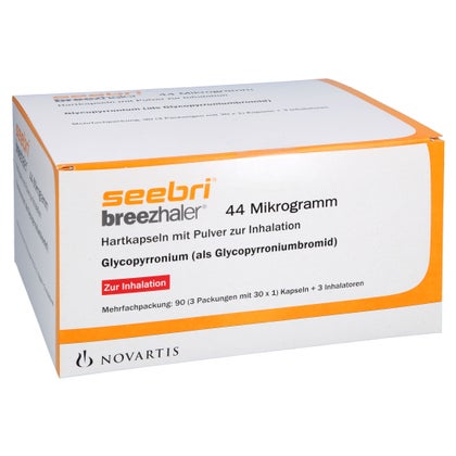 SEEBRI Breezhaler 44 Mikrogramm Hartk.m.Plv.z.Inh. 3X30 St mit E-Rezept ...