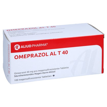 OMEPRAZOL AL T 40 magensaftresistente Tabletten 100 St mit E-Rezept ...