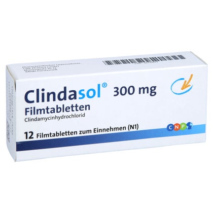 Clindasol 300 mg Filmtabletten 12 St mit E-Rezept kaufen | DocMorris