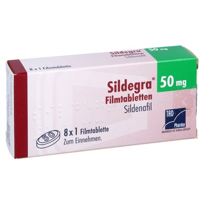 Sildegra 50 mg Filmtabletten 8 St mit E-Rezept kaufen | DocMorris