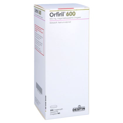 Orfiril 600 Magensaftresistente Dragees 200 St mit E-Rezept kaufen ...