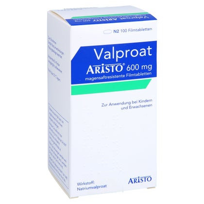 VALPROAT Aristo 600 mg magensaftres.Filmtabletten 100 St mit E-Rezept ...