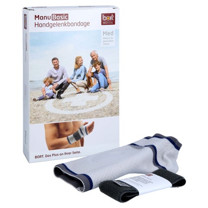 BORT Manubasic Bandage links XL silber 1 St online kaufen | DocMorris