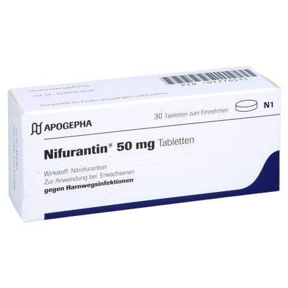 Nifurantin 50 mg Tabletten 30 St mit E-Rezept kaufen | DocMorris
