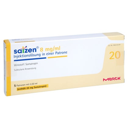 Saizen 20 mg 8 mg/ml Injektionslösung 5 St mit E-Rezept kaufen | DocMorris