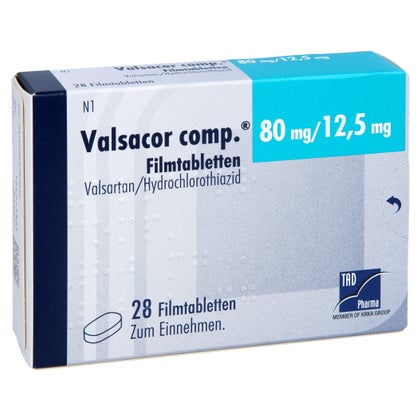 VALSACOR comp.80 mg/12,5 mg Filmtabletten 28 St mit E-Rezept kaufen ...