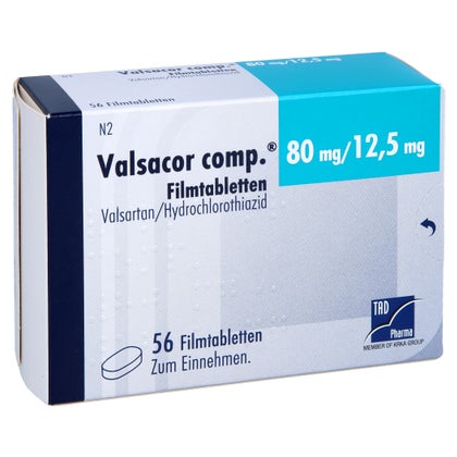 VALSACOR comp.80 mg/12,5 mg Filmtabletten 56 St mit E-Rezept kaufen ...