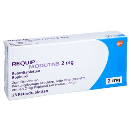 Requip-modutab 2 mg Retardtabletten 28 St mit E-Rezept kaufen | DocMorris