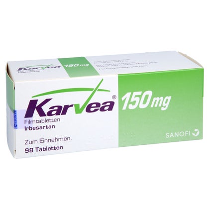 Karvea 150 mg Filmtabletten 98 St mit E-Rezept kaufen | DocMorris