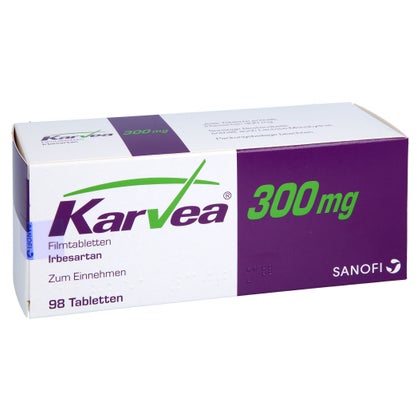 Karvea 300 mg Filmtabletten 98 St mit E-Rezept kaufen | DocMorris