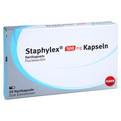 Staphylex 500 mg Kapseln 20 St mit E-Rezept kaufen | DocMorris