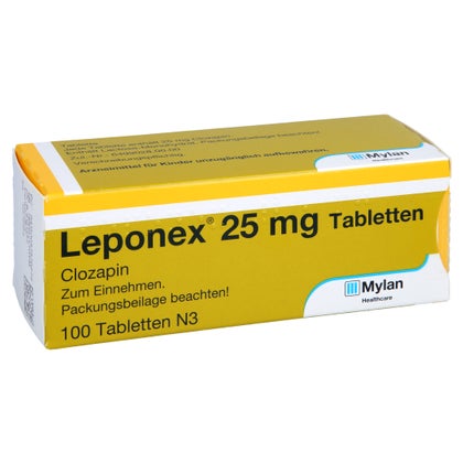 Leponex 25 mg Tabletten 100 St, 100 St online kaufen | DocMorris