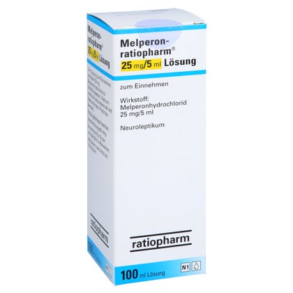 Melperon-ratiopharm 25 mg/5 ml Lösung 100 ml mit E-Rezept kaufen ...