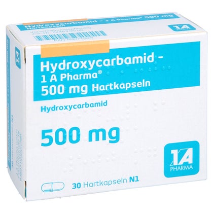 HYDROXYCARBAMID-1A Pharma 500 mg Hartkapseln 30 St mit E-Rezept kaufen ...