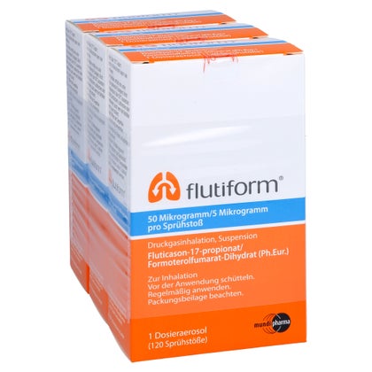 FLUTIFORM 50 µg/5 µg 3x120 Hub Dosieraerosol 360 Sp mit E-Rezept kaufen ...