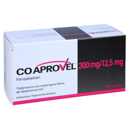 Coaprovel 300 Mg/12,5 mg Filmtabletten 98 St mit E-Rezept kaufen ...