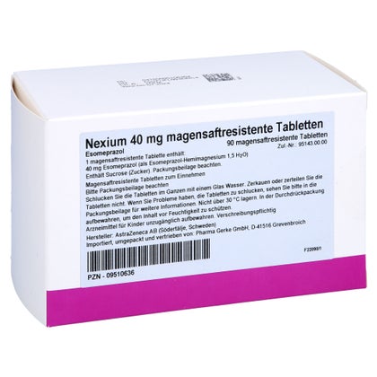 NEXIUM 40 mg magensaftresistente Tabletten 90 St mit E-Rezept kaufen ...