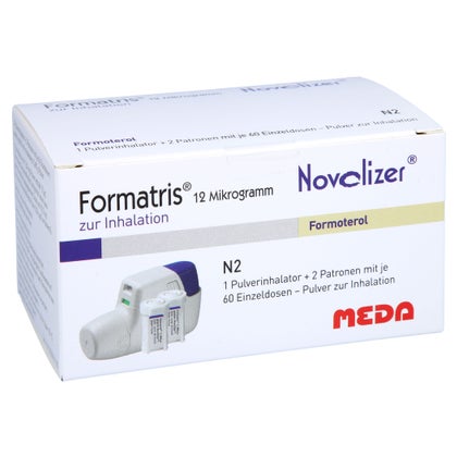 FORMATRIS 12µg Novolizer 2x60 ED Inhalator+Patrone 120 Sp mit E-Rezept ...