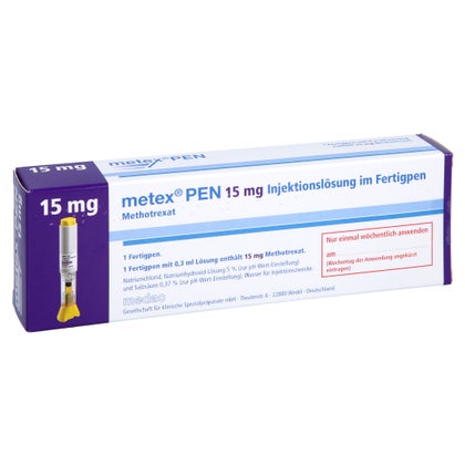 METEX PEN 15 mg (50mg/ml) Inj.-Lsg.i.e.Fertigpen 1 St mit E-Rezept ...