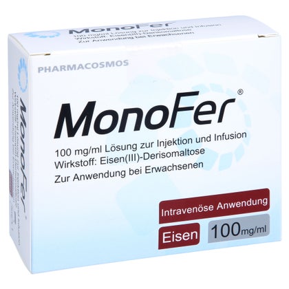 MONOFER 100 mg/ml Lsg.z.Injektion/Infusion Dsfl. 1X5 ml mit E-Rezept ...