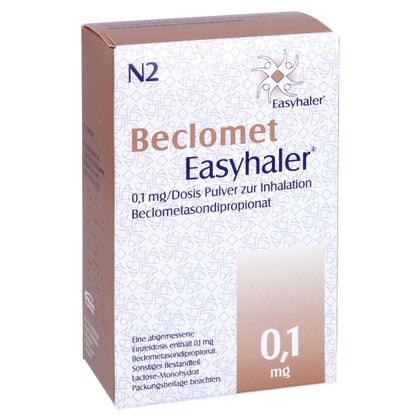 BECLOMET Easyhaler 0,1 mg 200 ED Inhalationspulver 1 St mit E-Rezept ...