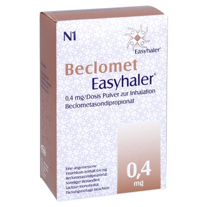 BECLOMET Easyhaler 0,4 mg 100 ED Inhalationspulver 100 Sp 1 St mit E ...