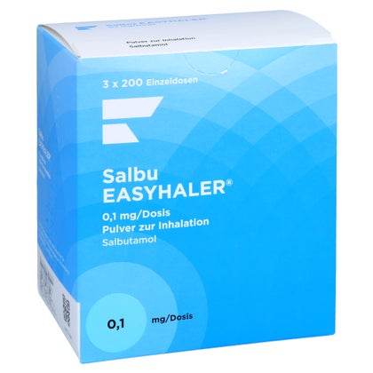 SALBU EASYHALER 0,1 mg/Dosis 3x200 ED Plv.z.Inhal. 600 Sp mit E-Rezept ...