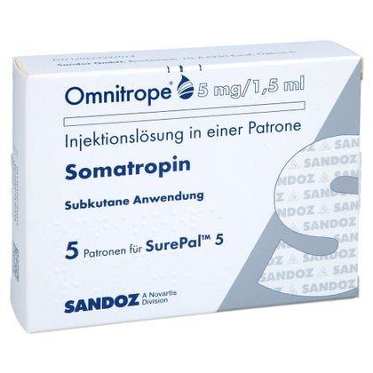 OMNITROPE 5 mg/1,5 ml Injektionslösung f.SurePal 5 St mit E-Rezept ...