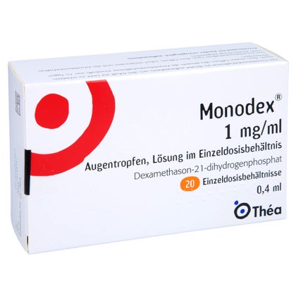 MONODEX 1 mg/ml Augentropfen i.Einzeldosisbehältn. 20X0,4 ml mit E ...