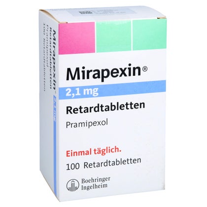 Mirapexin 2,1 mg Retardtabletten 100 St mit E-Rezept kaufen | DocMorris