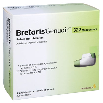 BRETARIS Genuair 322 µg Pulver z.Inhalation 3x60ED 180 Sp mit E-Rezept ...