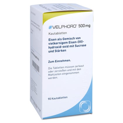 Velphoro 500 mg Kautabletten 90 St mit E-Rezept kaufen | DocMorris