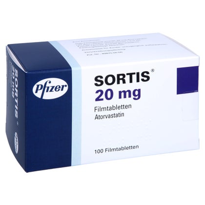 Sortis 20 mg Filmtabletten 100 St mit E-Rezept kaufen | DocMorris