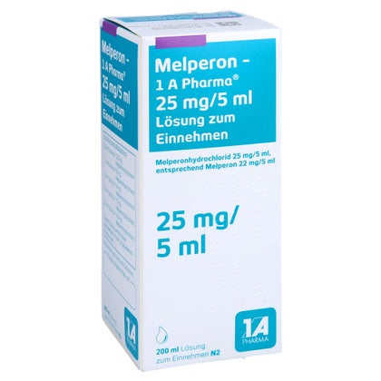 MELPERON-1A Pharma 25 mg/5 ml Lösung zum Einnehmen 200 ml mit E-Rezept ...