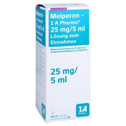 MELPERON-1A Pharma 25 mg/5 ml Lösung zum Einnehmen 300 ml mit E-Rezept ...
