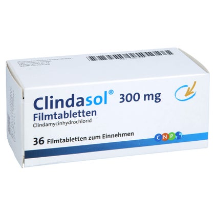 Clindasol 300 mg Filmtabletten 36 St mit E-Rezept kaufen | DocMorris
