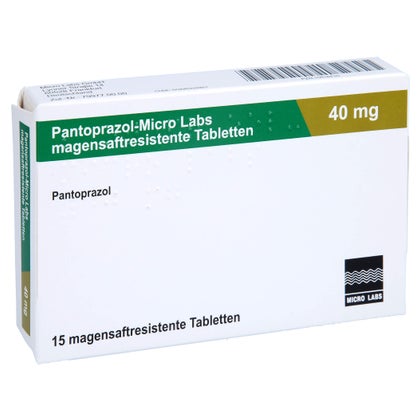 PANTOPRAZOL Micro Labs 40 mg magensaftr.Tabletten 15 St mit E-Rezept ...