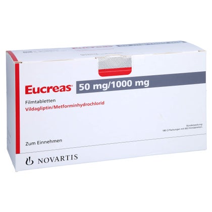 Eucreas 50 Mg/1000 mg Filmtabletten 3X60 St mit E-Rezept kaufen | DocMorris
