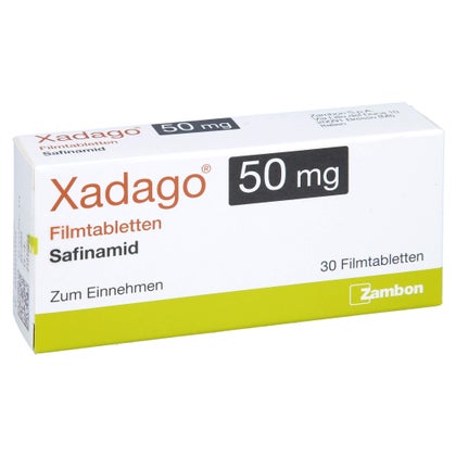 Xadago 50 mg Filmtabletten 30 St mit E-Rezept kaufen | DocMorris