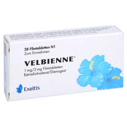 Velbienne 1 mg/2 mg Filmtabletten 28 St mit E-Rezept kaufen | DocMorris