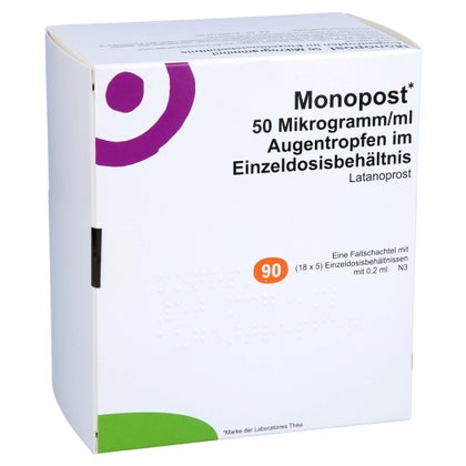 MONOPOST 50 Mikrogramm/ml Augentr.in Einzeldosen 90X0,2 ml mit E-Rezept ...