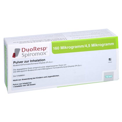 DUORESP Spiromax 160µg/4,5µg/Dosis 1x120ED Inh.-P. 1 St mit E-Rezept ...