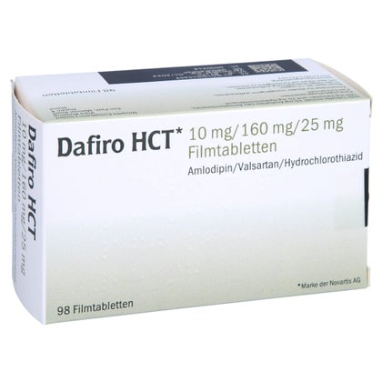 DAFIRO HCT 10 mg/160 mg/25 mg Filmtabletten 98 St mit E-Rezept kaufen ...