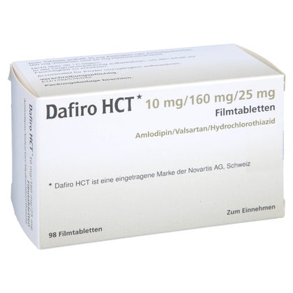 DAFIRO HCT 10 mg/160 mg/25 mg Filmtabletten 98 St mit E-Rezept kaufen ...